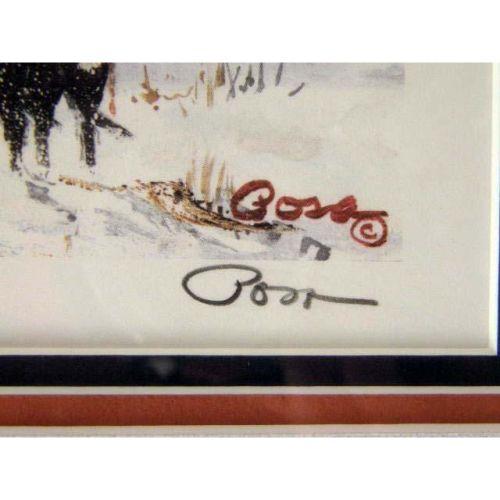 TWO FRAMED ED POSA PRINTS