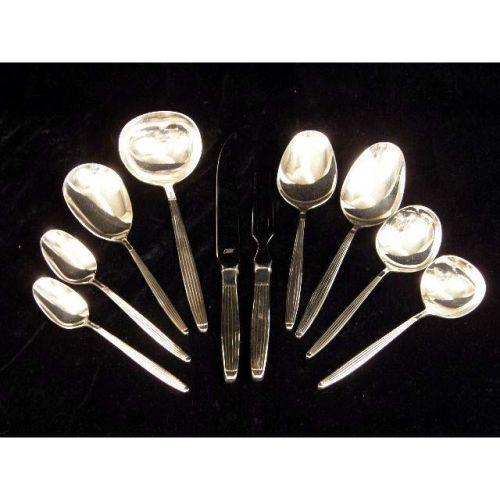A GERO 100 SILVER-PLATED FLATWARE SERVICE