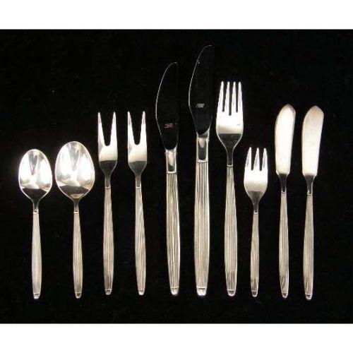 A GERO 100 SILVER-PLATED FLATWARE SERVICE