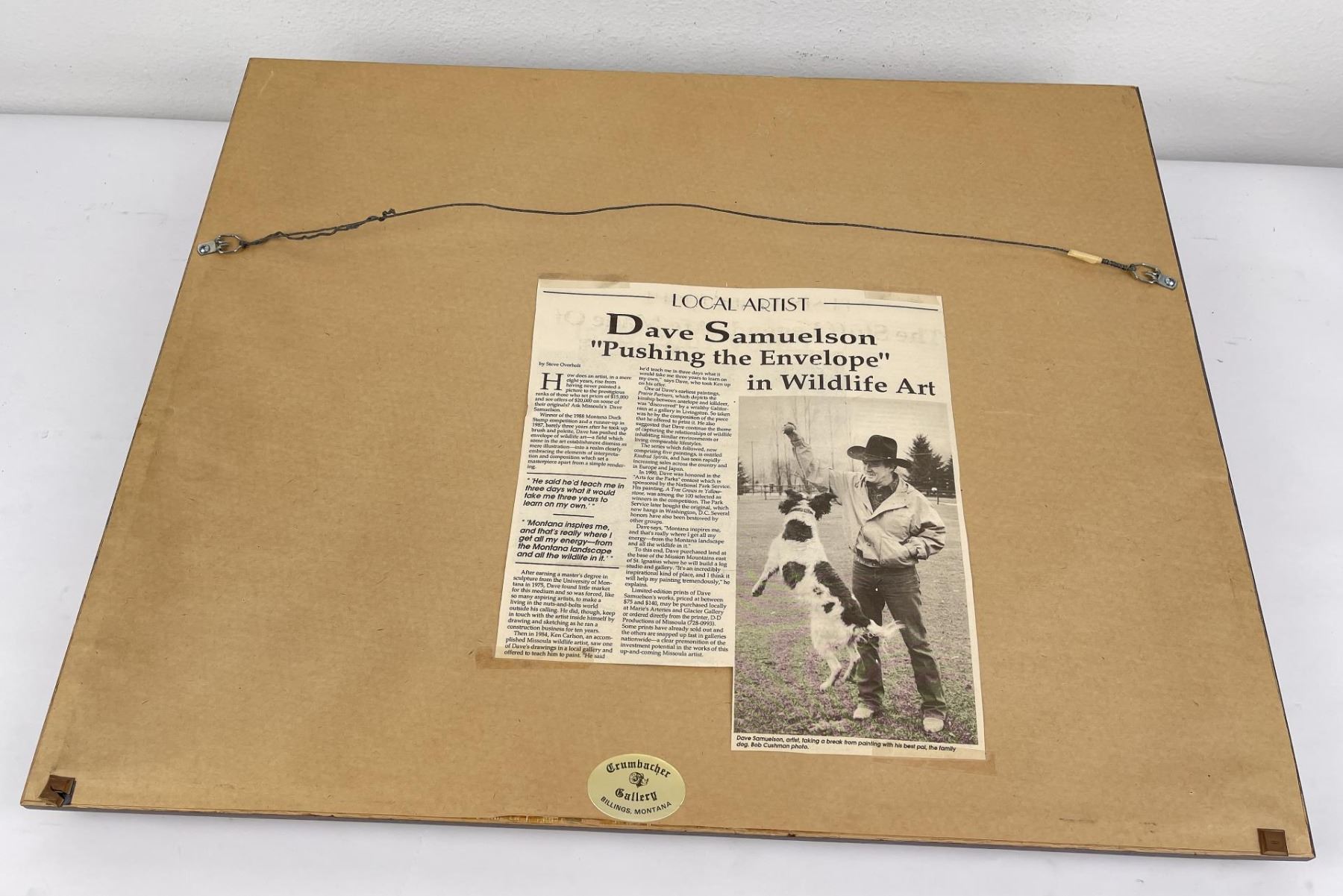 Dave Samuelson Signed Numbered Print Montana