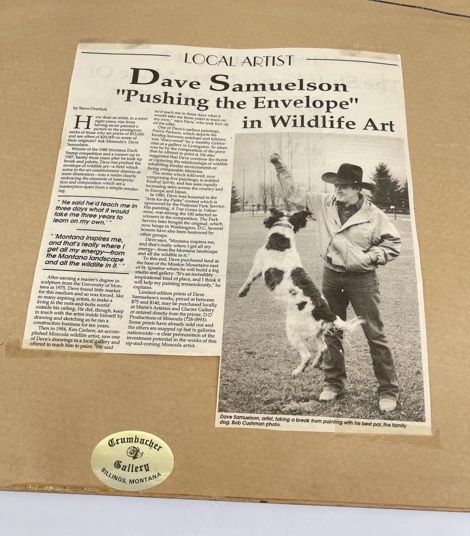 Dave Samuelson Signed Numbered Print Montana