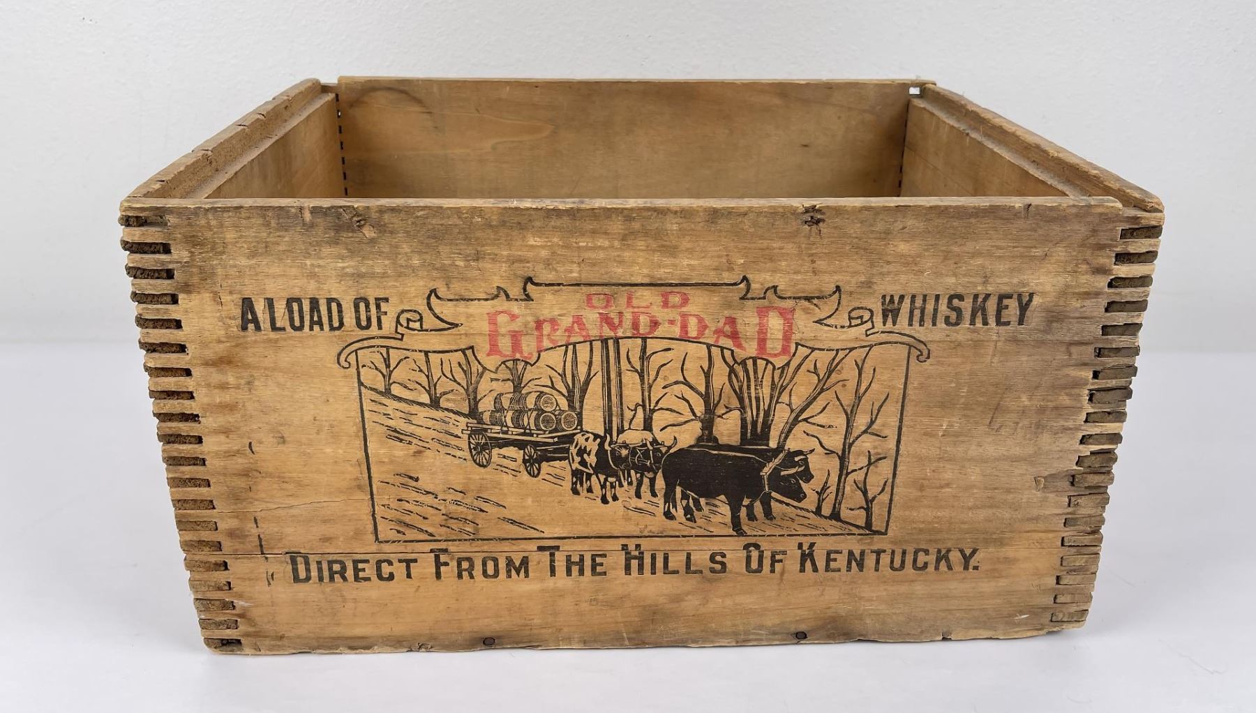 Old Grand Dad Wood Whiskey Crate