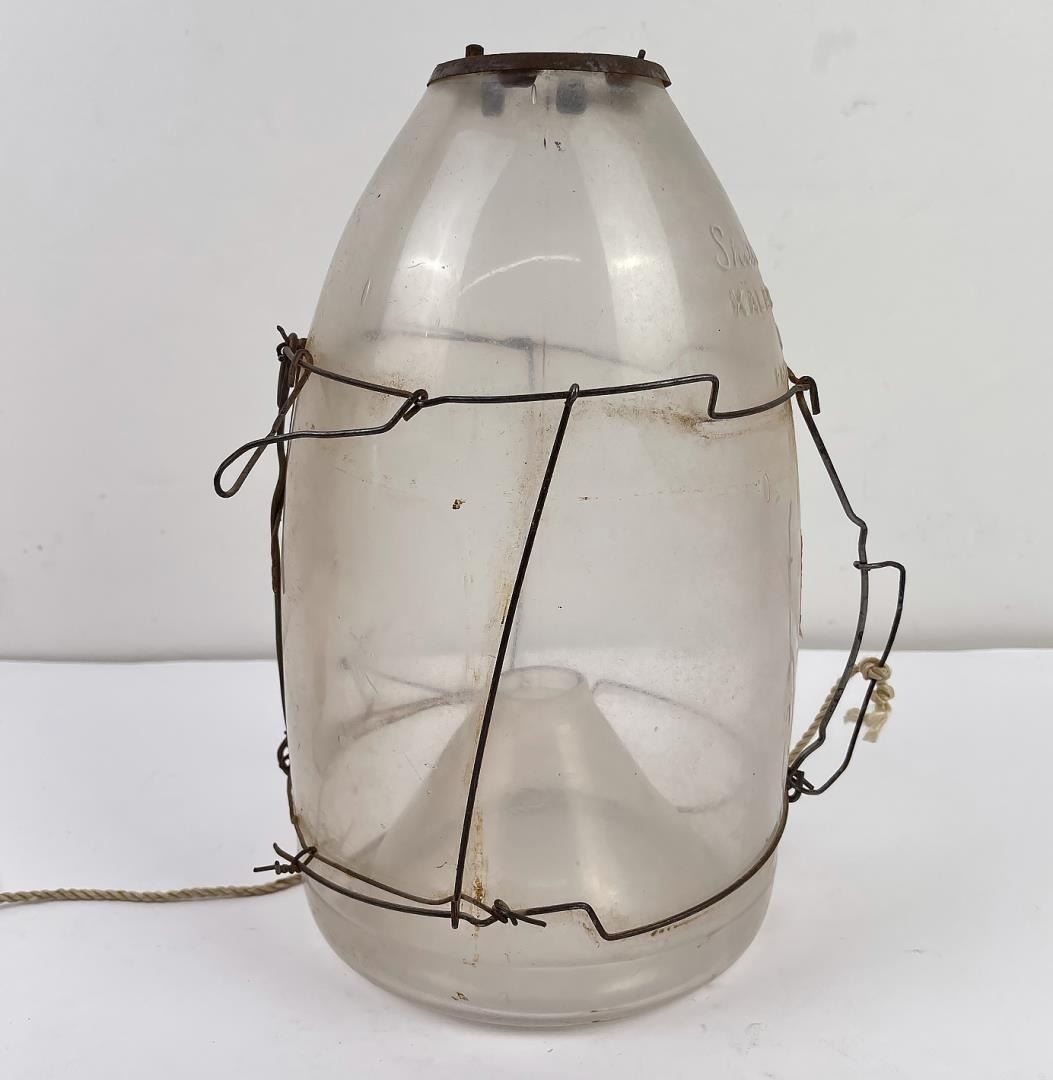 Antique Shakespeare Glass Minnow Trap