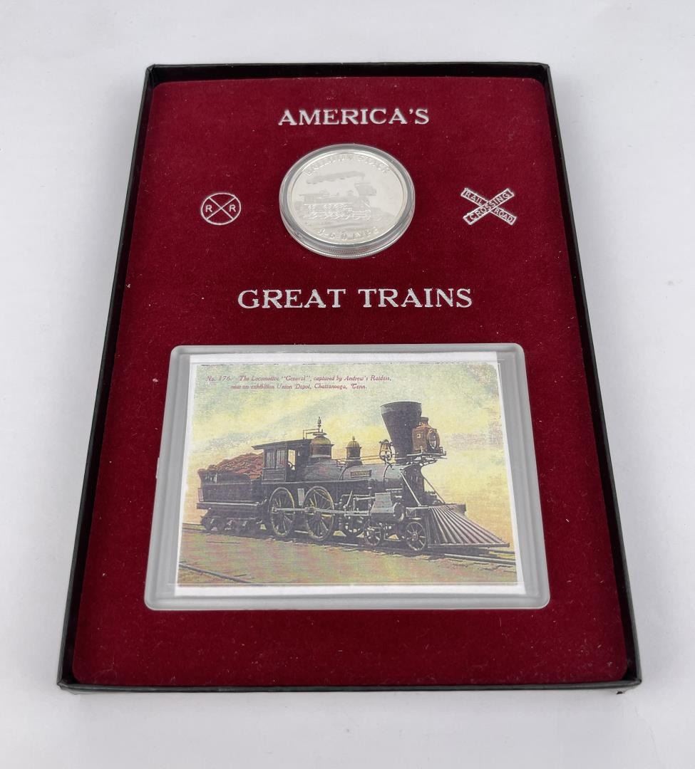 Americas Great Trains 1oz Silver Round
