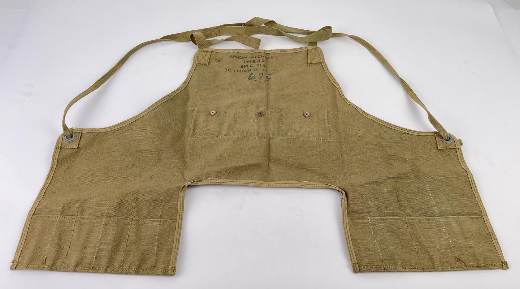 WW2 B2 US Army Air Force Mechanics Apron