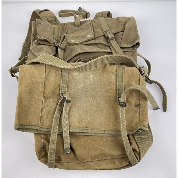 WW2 USMC 2 Piece Pack Set Backpack