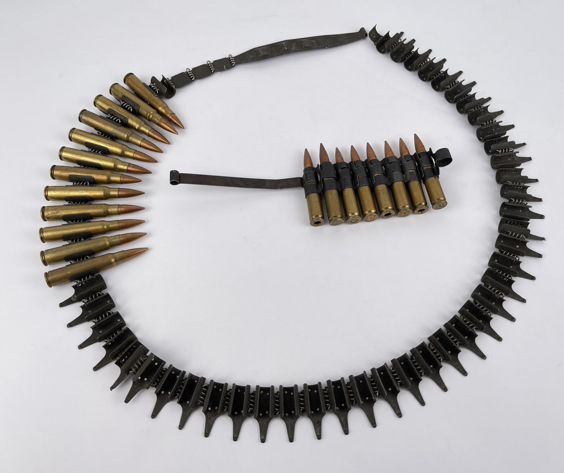 Group of WW2 Nazi German MG34 Linked Bullets