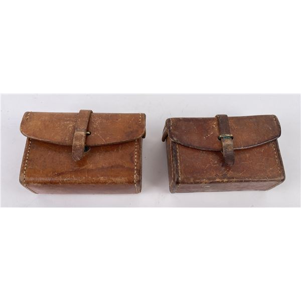 Pair of WW2 Leather BAR Rifle Pouches
