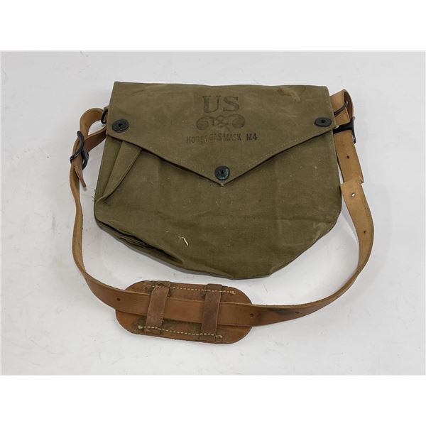 WW1 US Cavalry Horse Gas Mask Bag