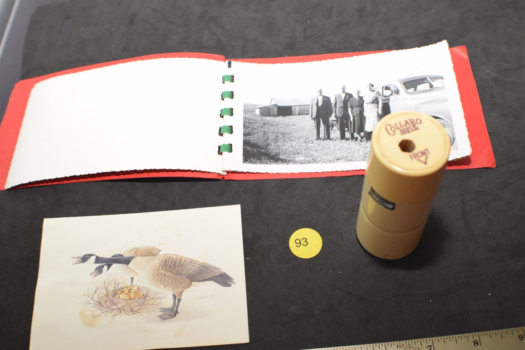 Book of photos and 45 rpm spindle