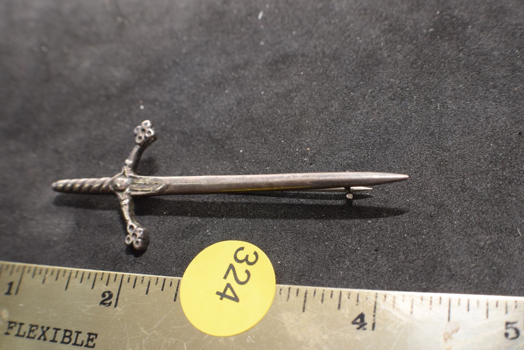 Sterling Sword pin - Schmalz Auctions