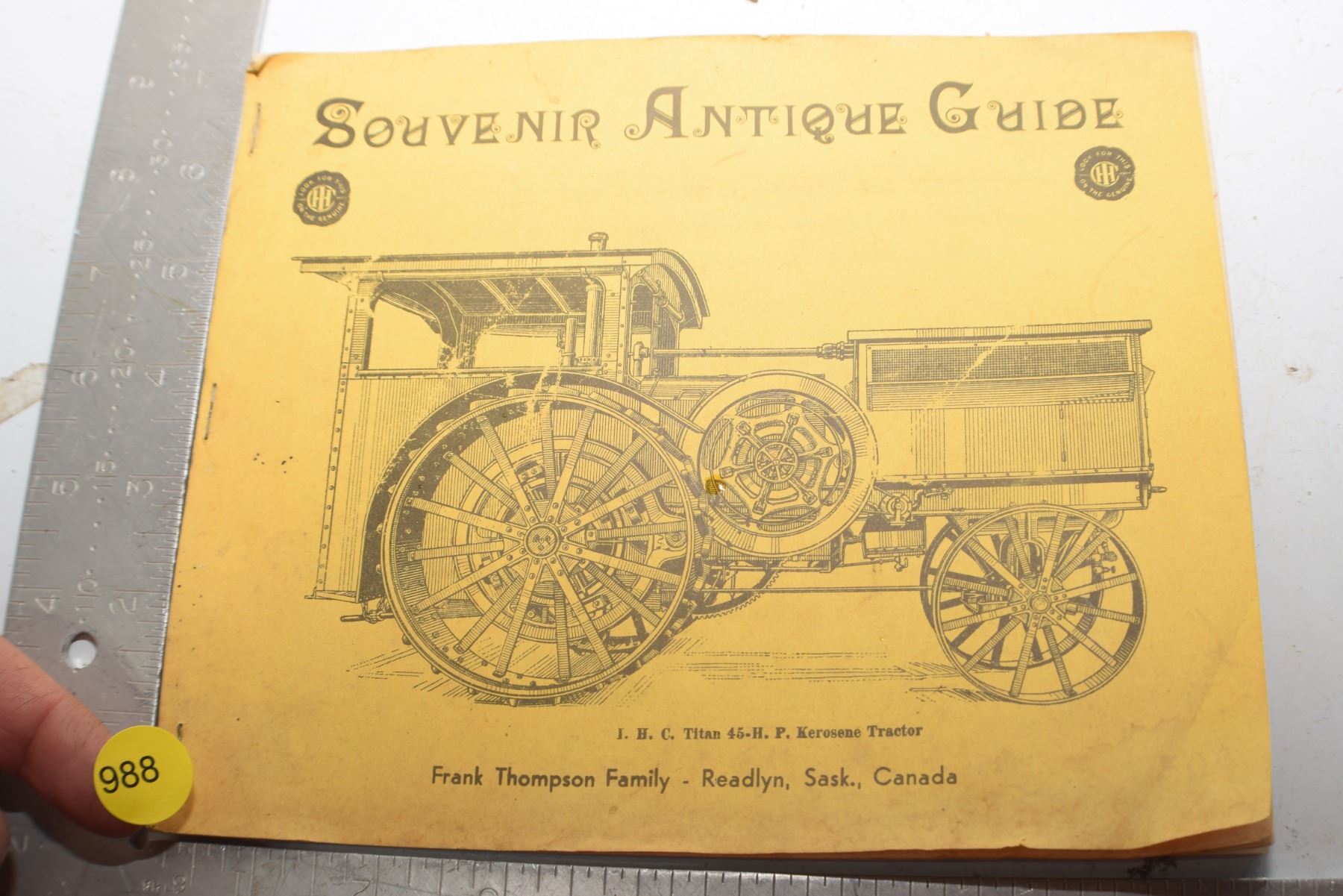 Readlyn Sask. Steam Engine book