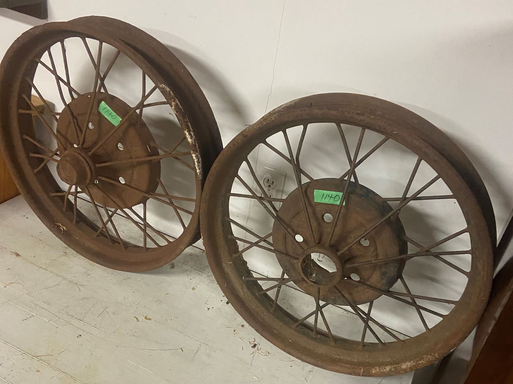 2 Model A - Spoked Steel Rims 22" - Schmalz Auctions
