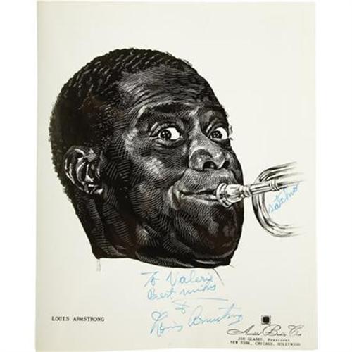 Louis Armstrong Signed Photograph