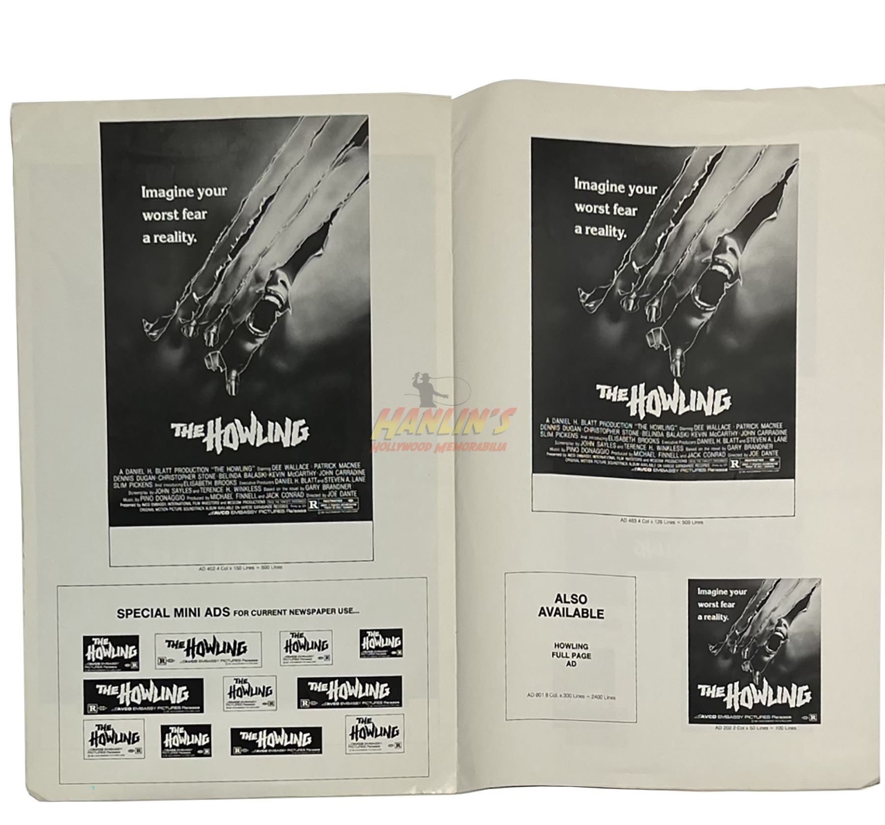The Howling (1981) - Poster and Pressbook