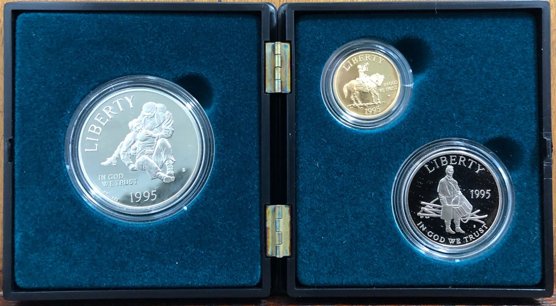 1995 Civil War Battlefield Commemorative Coin Set of 3