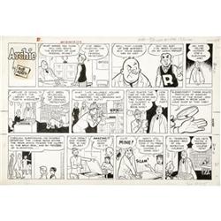 Bob Montana - Archie Sunday Comic Strip Original