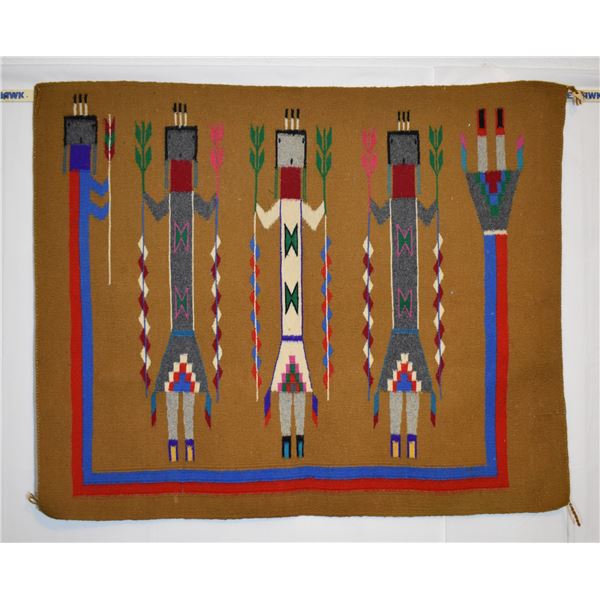 NATIVE AMERICAN NAVAJO YEI RUG