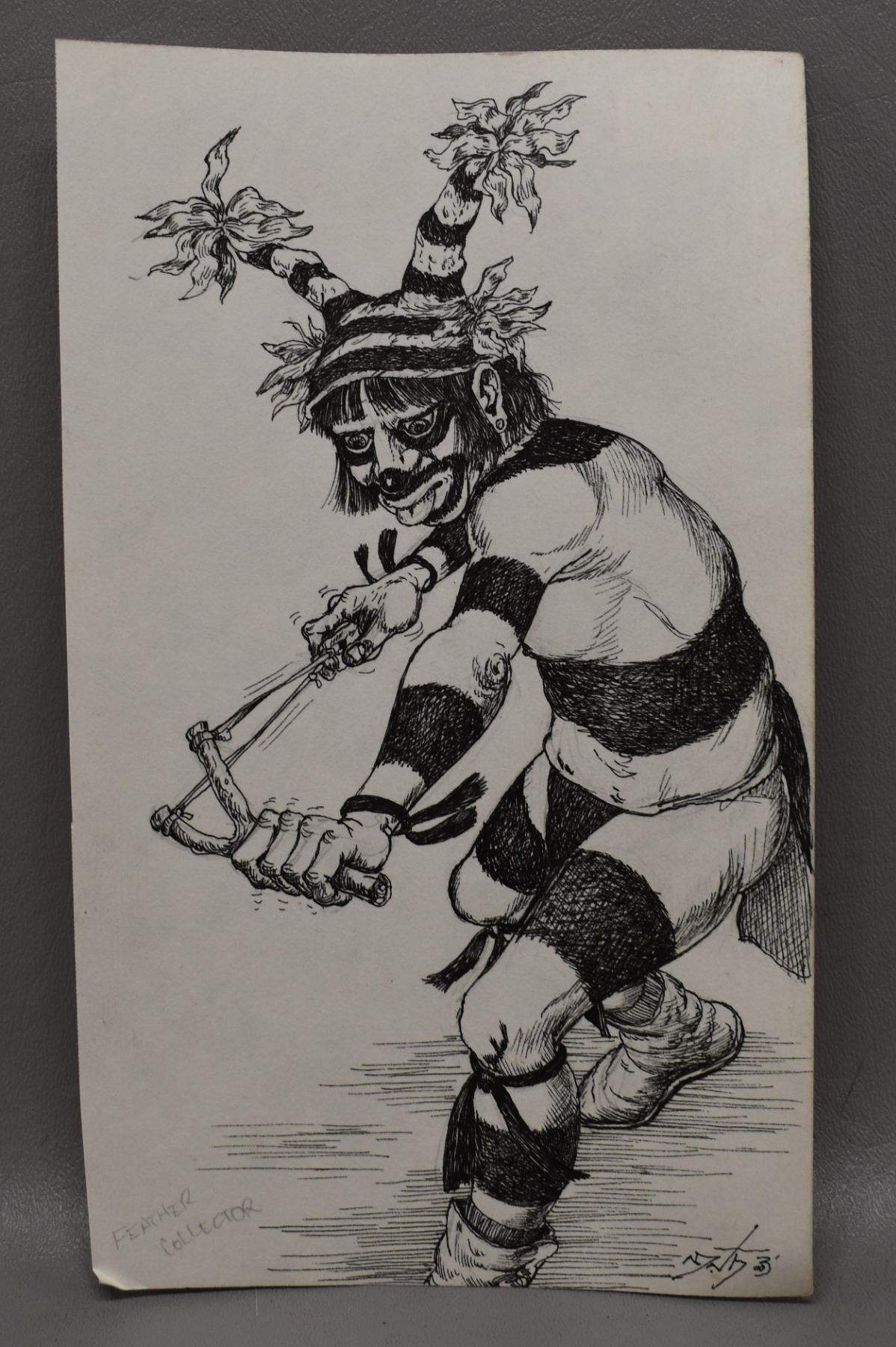 NATIVE AMERICAN HOPI DRAWING BY NEIL DAVID