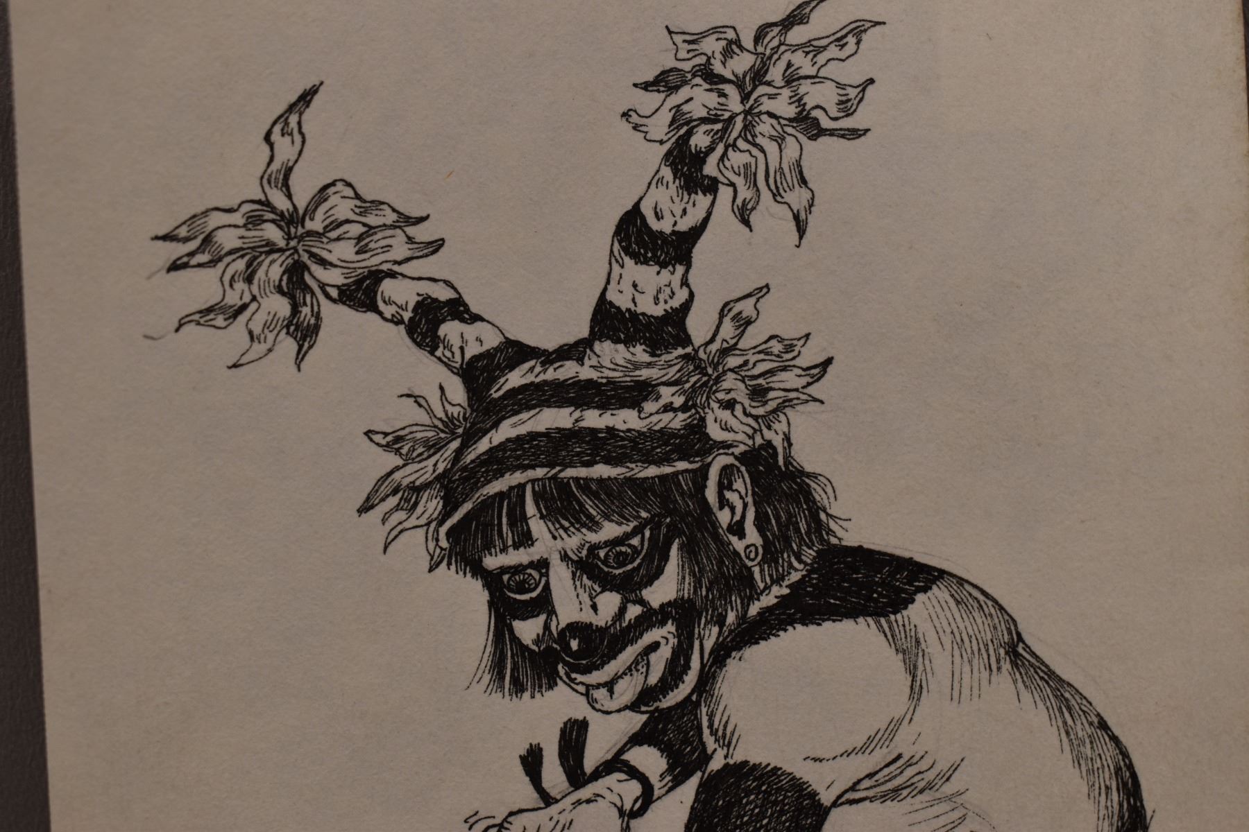 NATIVE AMERICAN HOPI DRAWING BY NEIL DAVID