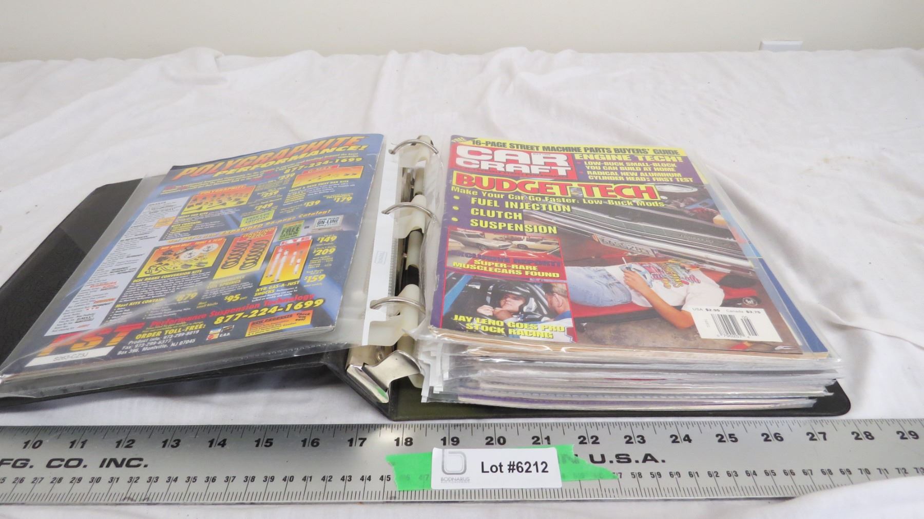 Binder with 1990-2000's Hot rod Magazines - Bodnarus Auctioneering