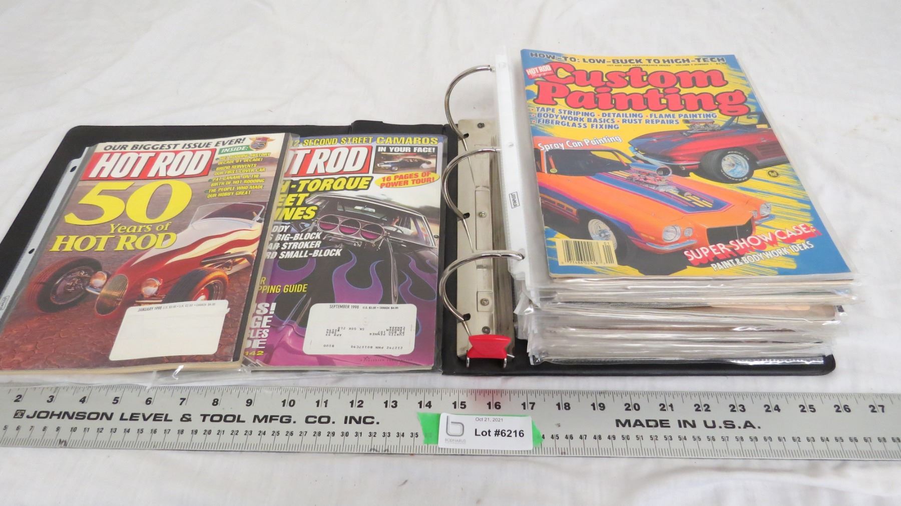 Binder with 1990's Hot rod Magazines - Bodnarus Auctioneering