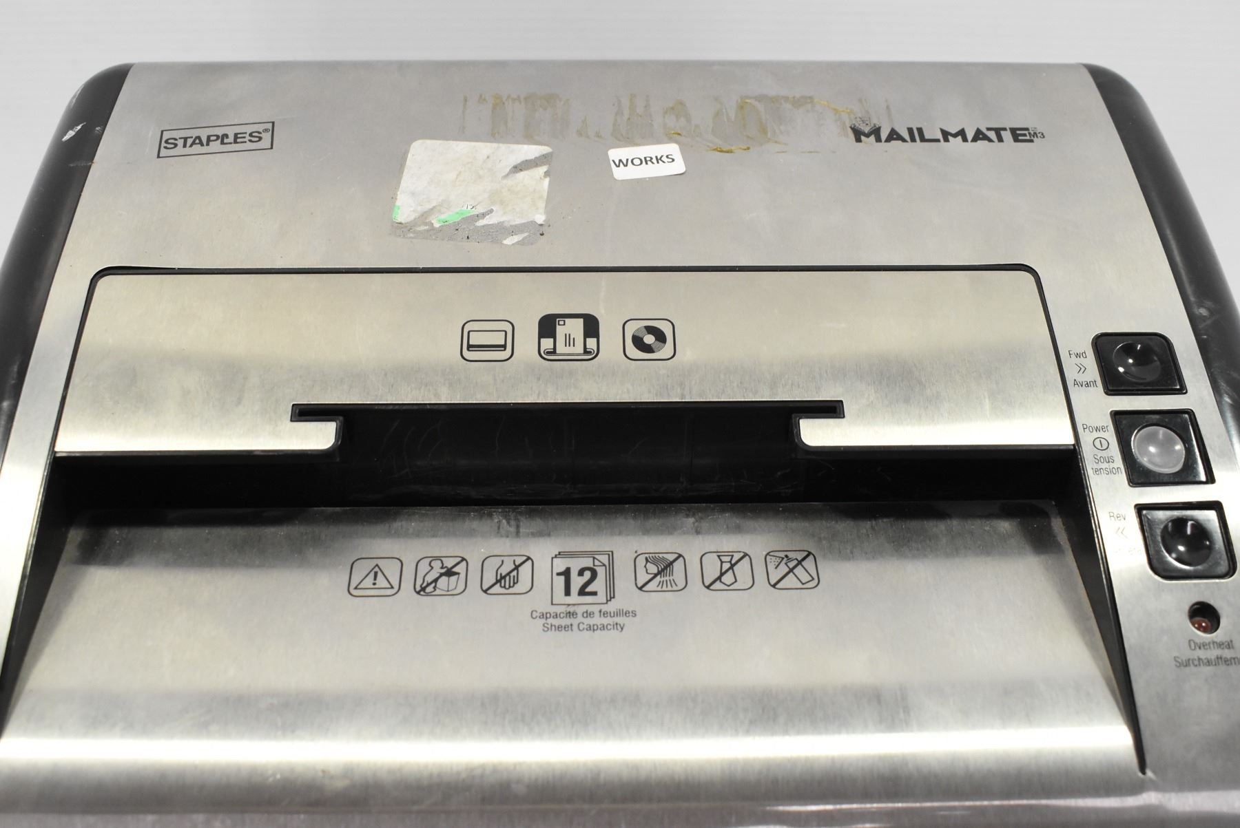 Staples Mailmate Paper Shredder Bodnarus Auctioneering staples-mailmate-paper-shredder-bodnarus-auctioneering