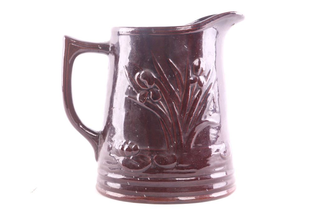 Early Red Wing Stoneware Art Nouveau Pitcher RARE