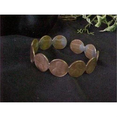 VINTAGE 1976 HANDMADE PENNY BRACELET #2149115