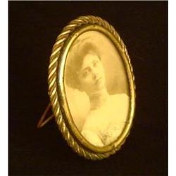 Brass Braided Oval Frame #2146998