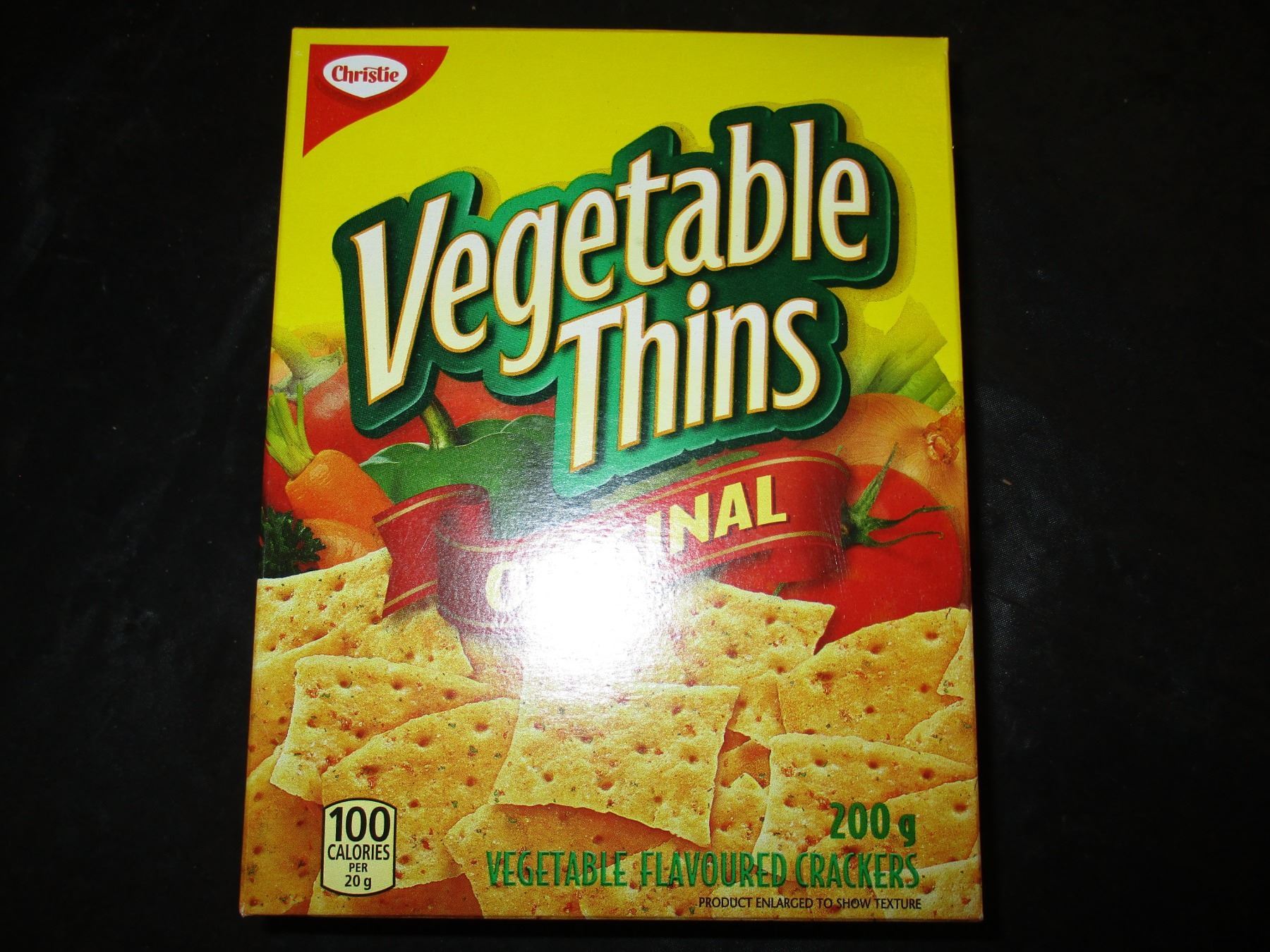 VEGETABLE THIN CRACKERS (200 G) - PER BOX