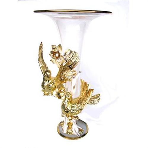 Capodimonte Cevik, Dove Vase (Gold) #2142598