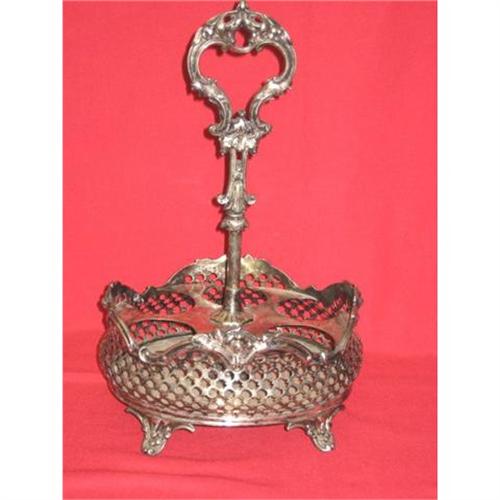 Victorian Silverplate Cruet set holder #2121972