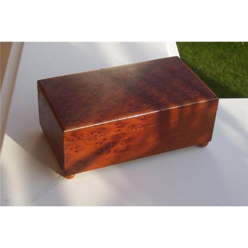 French small burled walnut box #2130226