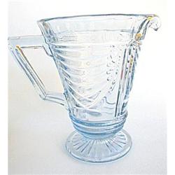 Sowerby Pitcher Art Deco Blue #2130320