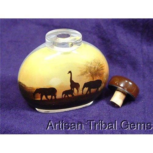 African SUNSET inside painted SNUFF Bottle #2130803