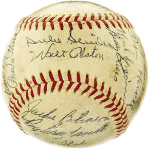1955 Brooklyn Dodgers Team Signed Baseball