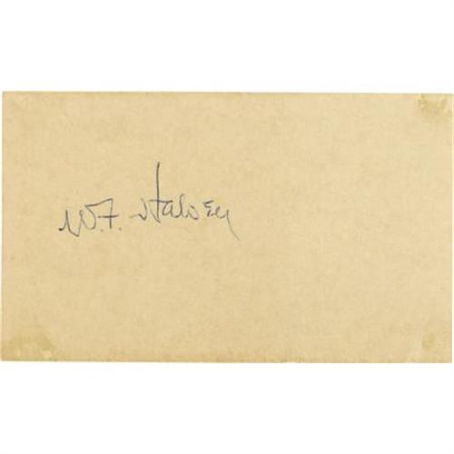 Admiral William F. Halsey Signature
