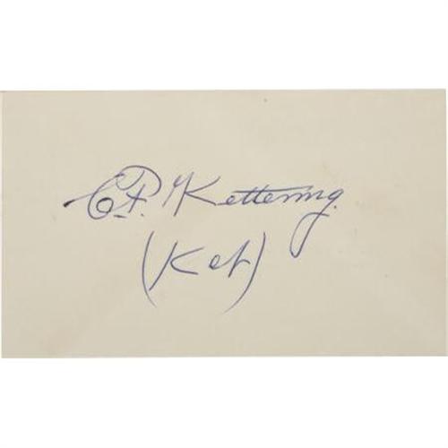 Inventor Charles Kettering Signature