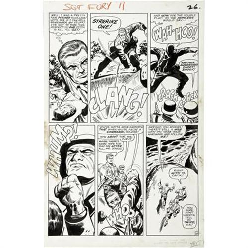 Dick Ayers & George Roussos - Sgt. Fury #11 Art