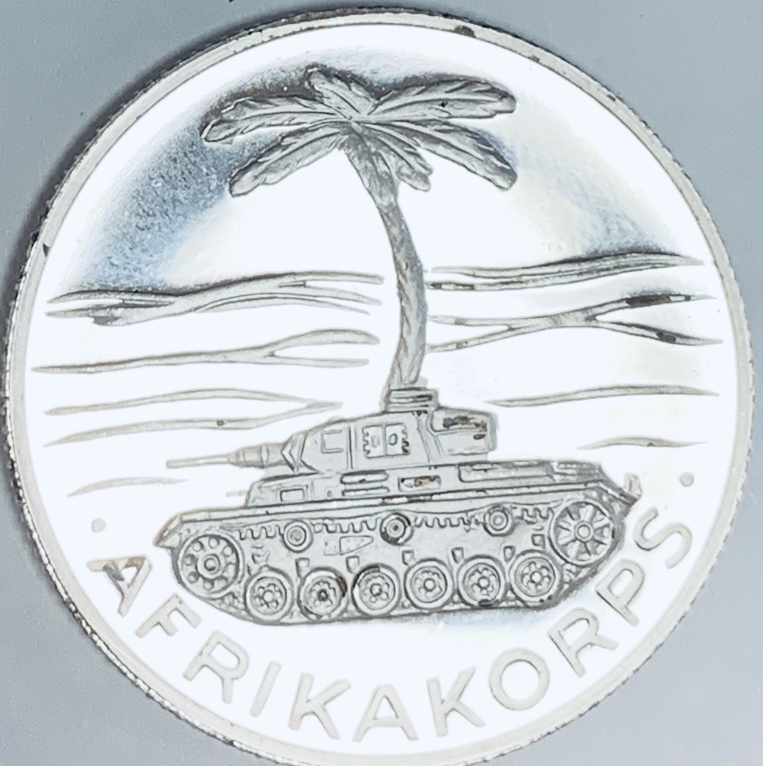 German Empire ERWIN ROMMEL Desert Fox Africa Corps Medal Proof