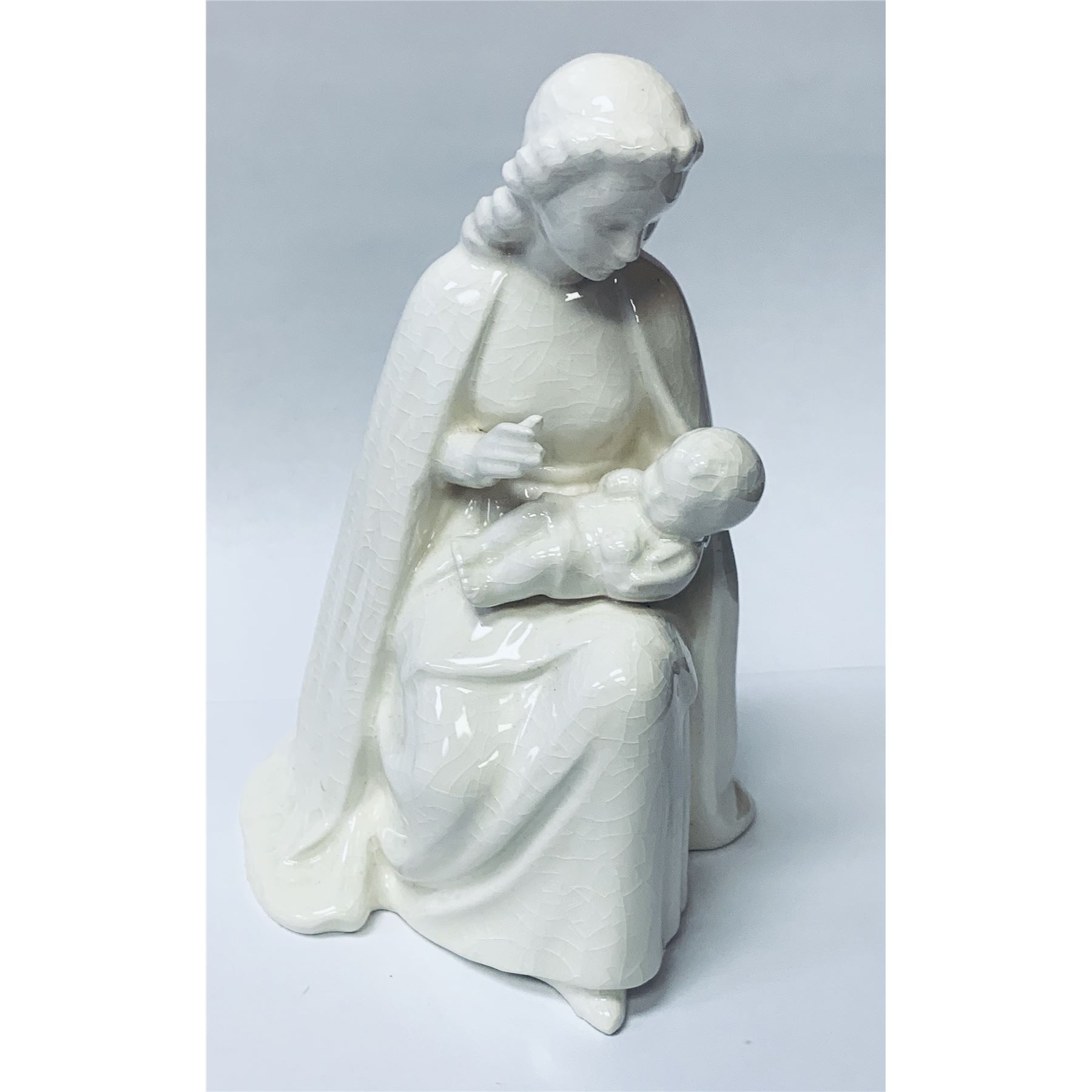 Goebel Sacrart Madonna with Child Figurine W. Germany E&R Golden Crown