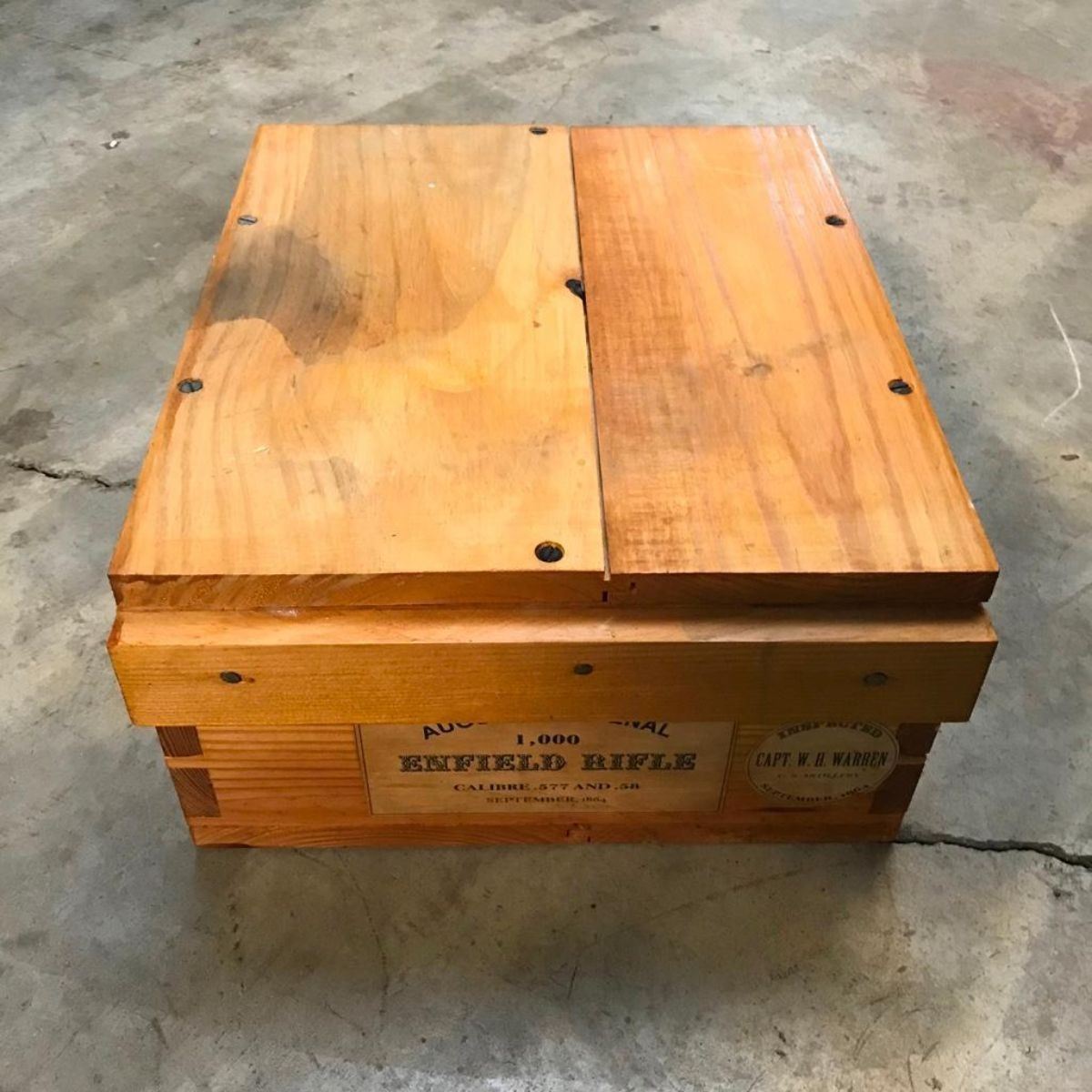 Large Reproduction Augusta Arsenal Civil War Ammo Box