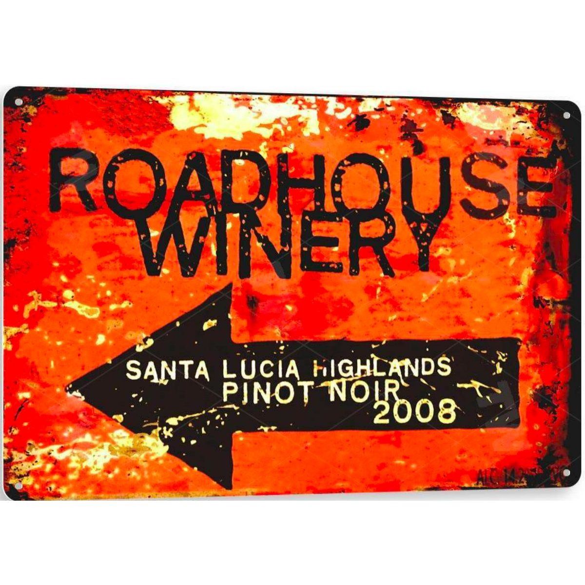 Roadhouse Winery Decorative Metal Sign