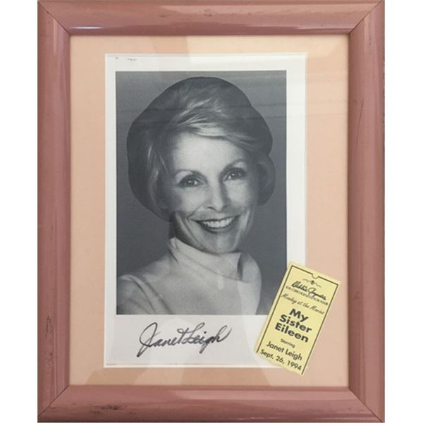 Debbie Reynolds Collection Janet Leigh Photo & Ticket