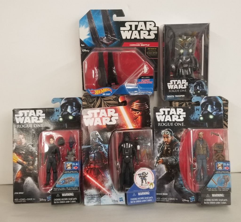 Star Wars Hot Wheels, Action Figures, Tin Toy Lot