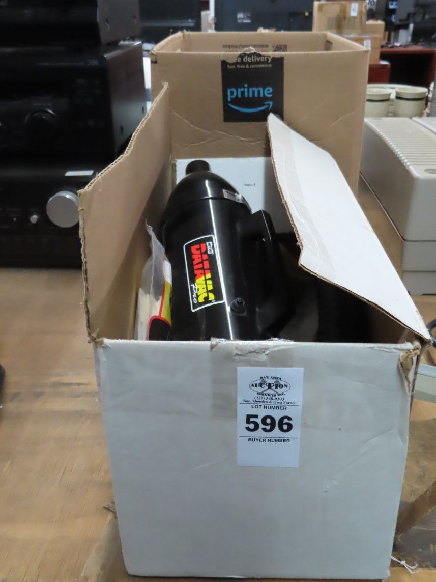 Datavac Hand Held Vacuum & VHS Tapes