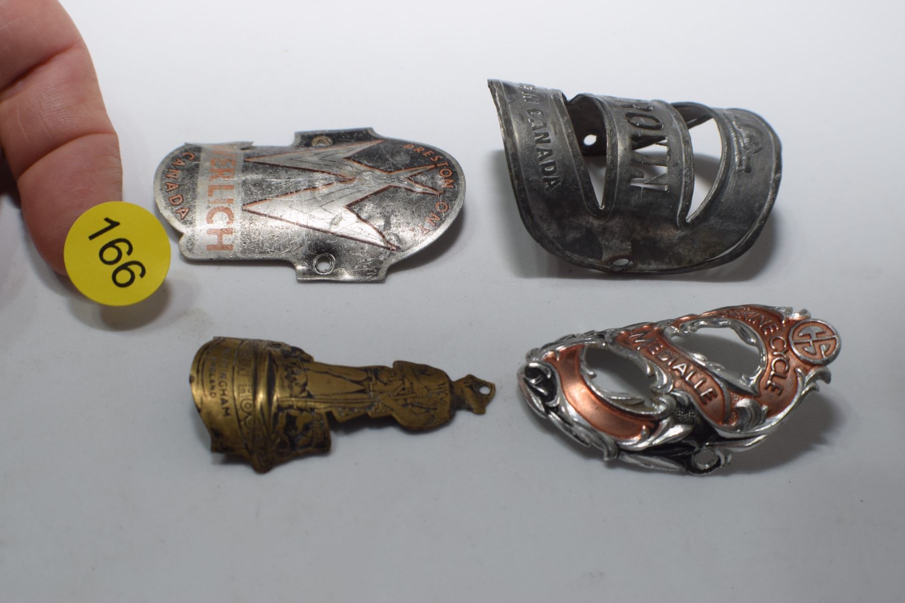 Antique Bicycle Badges - Robin Hood, etc. - Schmalz Auctions