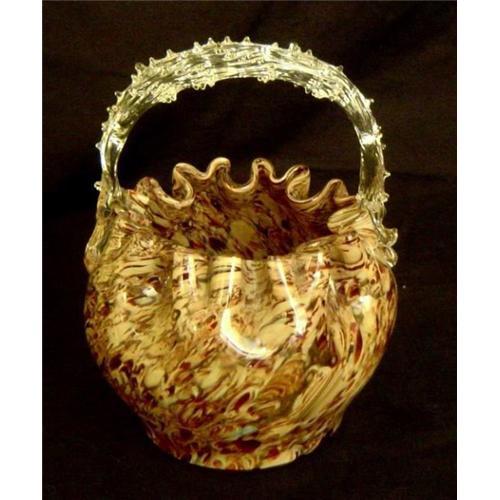 Antique English Art Glass "Wedding Basket" #2195332