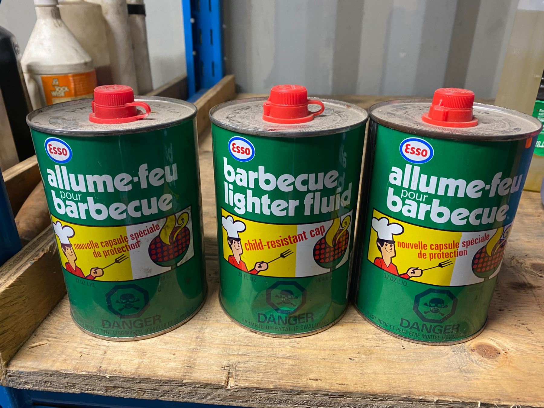Bbq lighter fluid 2 1/2 filling one 1/4 full